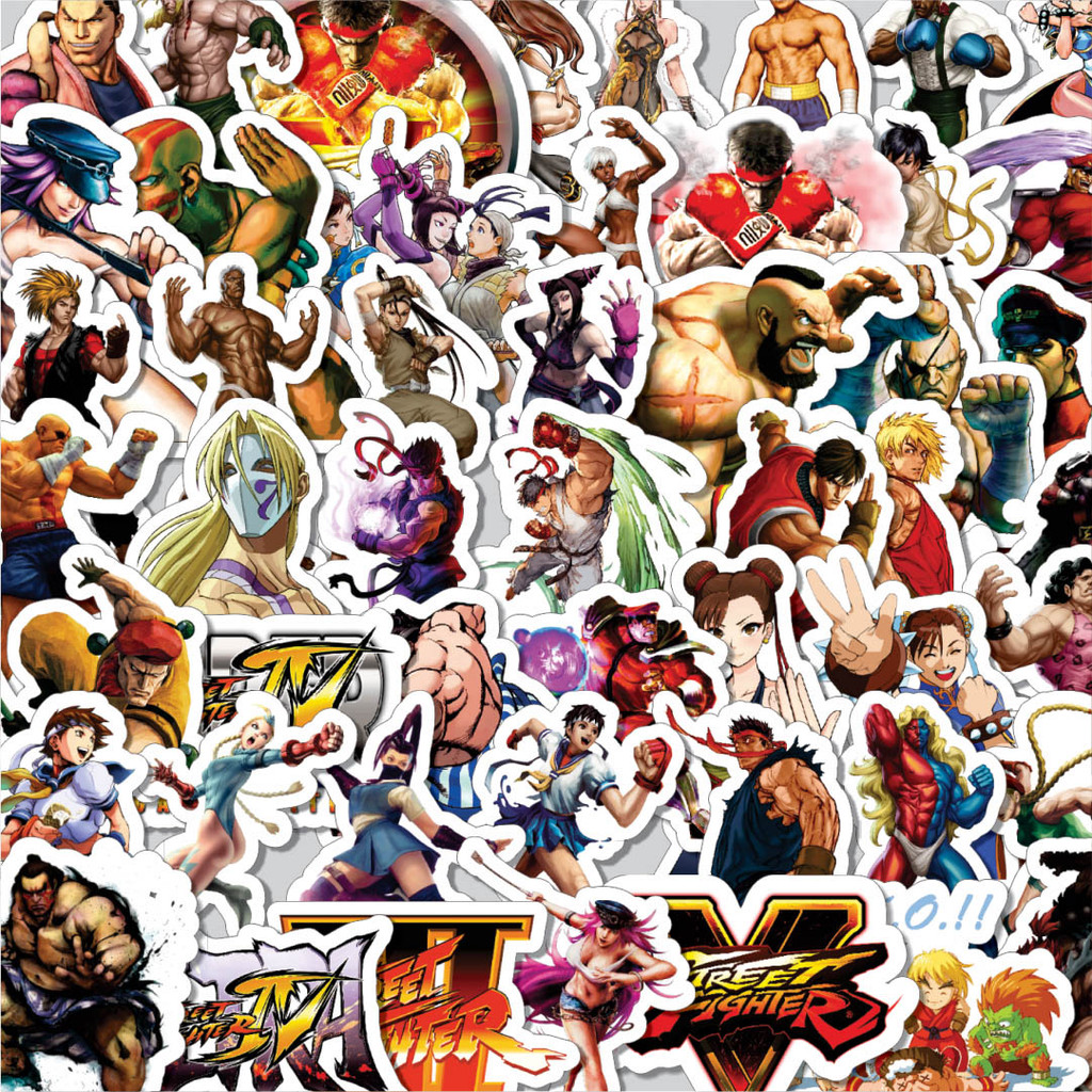 Jual Stiker Cutting Pack Stiker Video Game Series Street Fighter ...