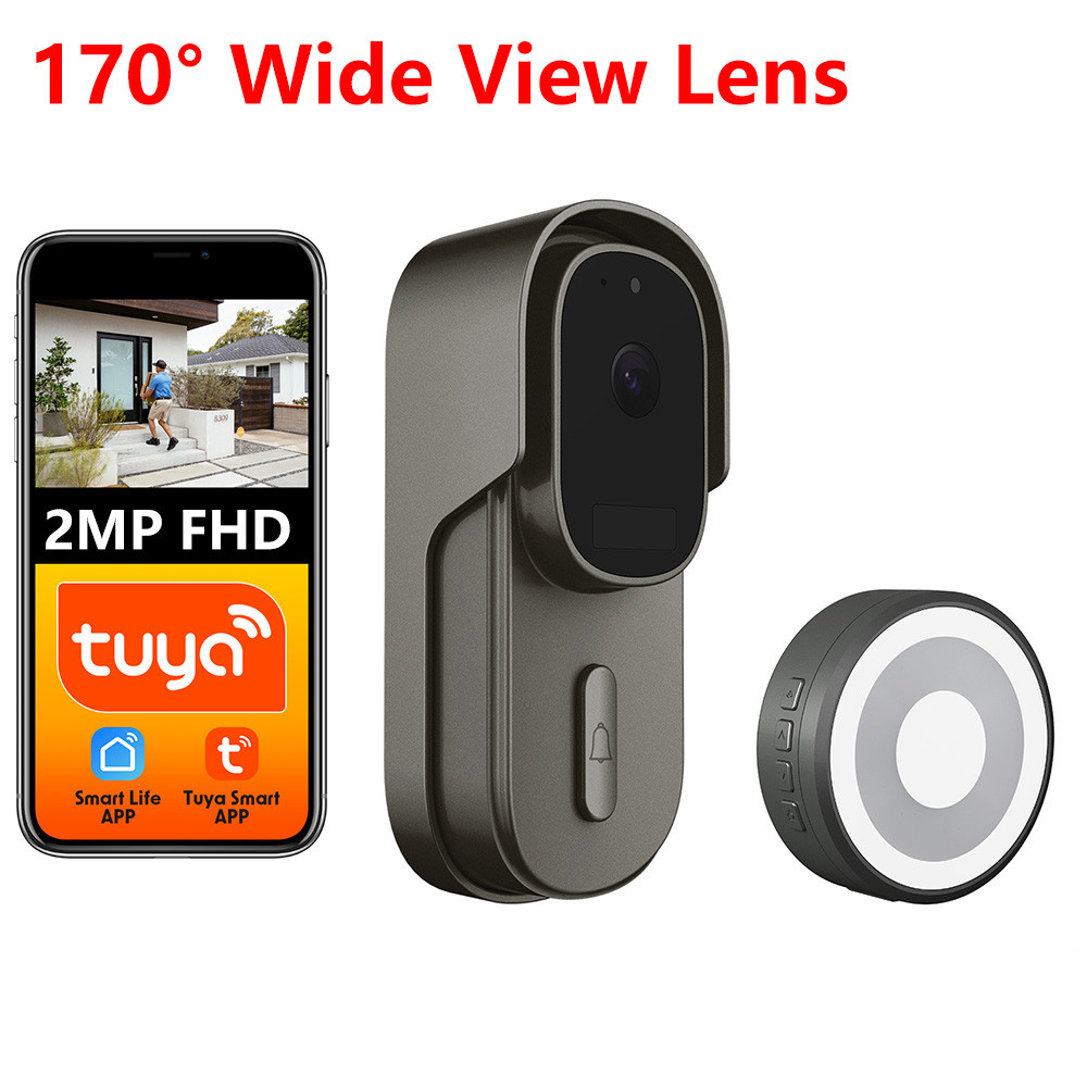 Jual Wide View Tuya Smart Life APP WiFi Audio Video Intercom IP55 ...