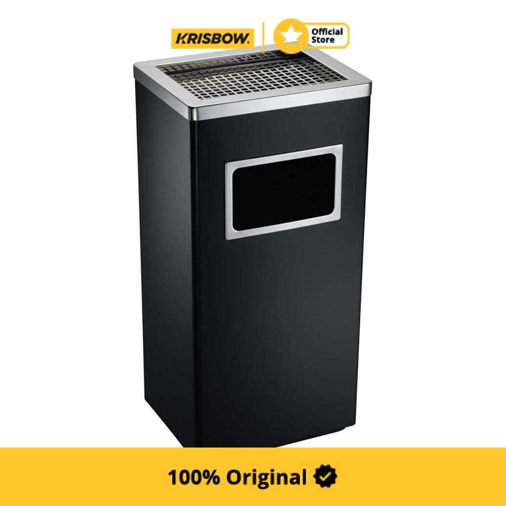 Jual Krisbow Dust Bin Tempat Sampah Stainless Dengan Asbak | Shopee ...