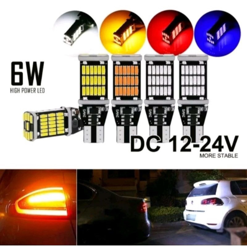 Jual D9 Racing LAMPU SENJA LAMPU KOTA T10 T15 45 SMD T15 45 TITIK W16W ...
