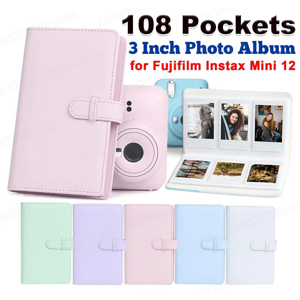 Jual 108 Sheets Portable 3 inch Photo Album for Fujifilm Instax Mini 12 ...