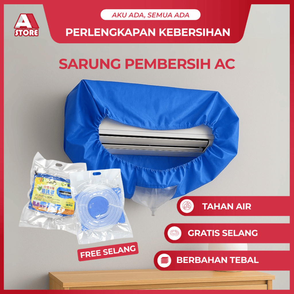 Jual Sarung Penutup AC Anti Bocor Tahan Air Dengan Tali Serut Rapat ...