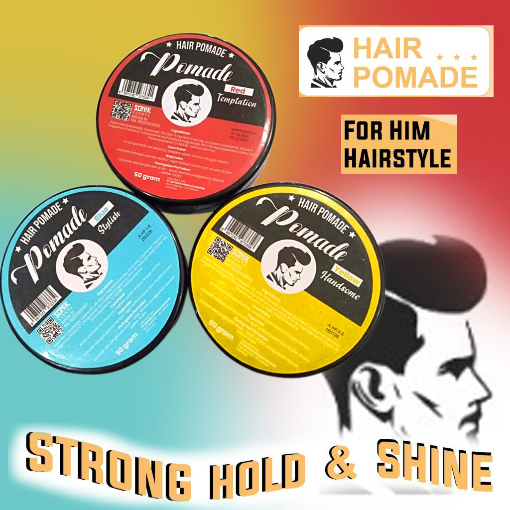 Jual Pomade Hair Strong Hold 50ml Penataan Rambut Mudah Rapi dan ...