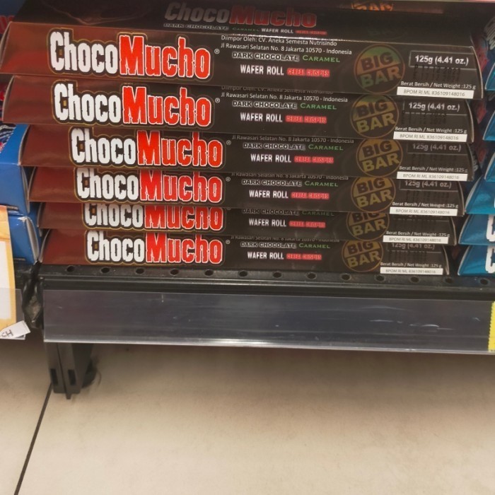 Jual Choco mucho big coklat chocolate dark caramel wafer roll 125gr ...