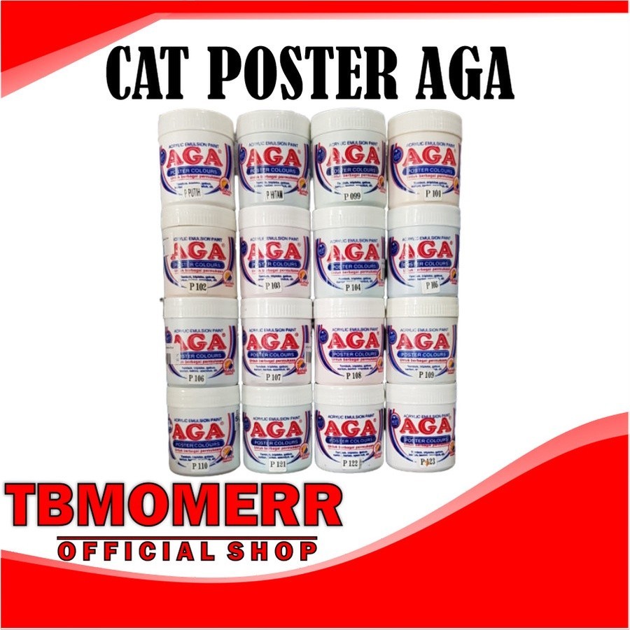 Jual PROMO - CAT POSTER AGA 100CC/CAT MELUKIS/DEKORASI/PERALATAN ...