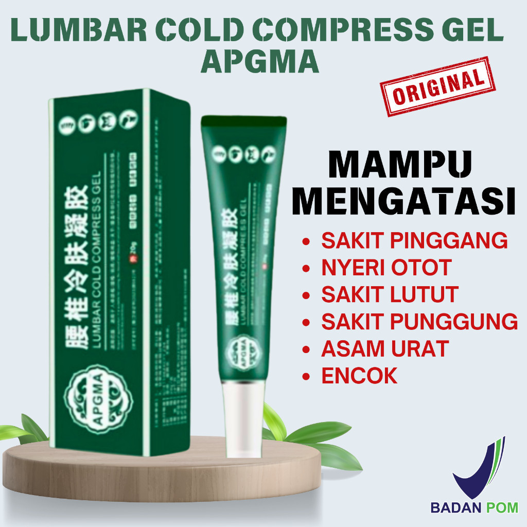 Jual [HKR] Lumbar cold compress gel APGMA ORIGINAL Obat Cream Sakit ...