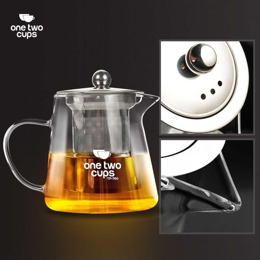 Jual One Two Cups Teko Teh Kaca Tahan Panas dengan Saringan Glass Teapot - TP-760/761 | Shopee ...