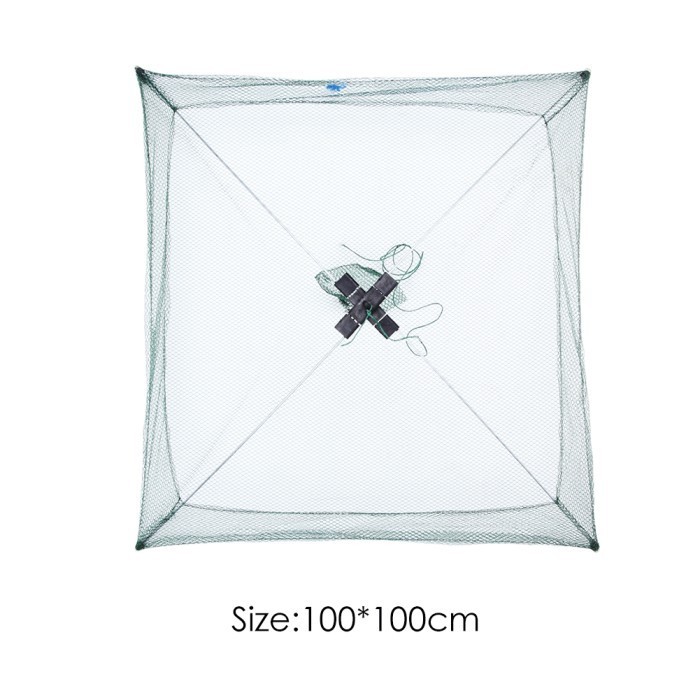 Jual PROMOSI! Segiempat Jaring Perangkap Udang Ikan100*100cm Lipat ...