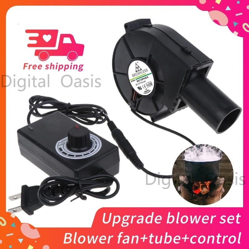 Jual Blower Mini BBQ Kipas 1 Set Blower Ac Turbocharger Portabel Kecil ...