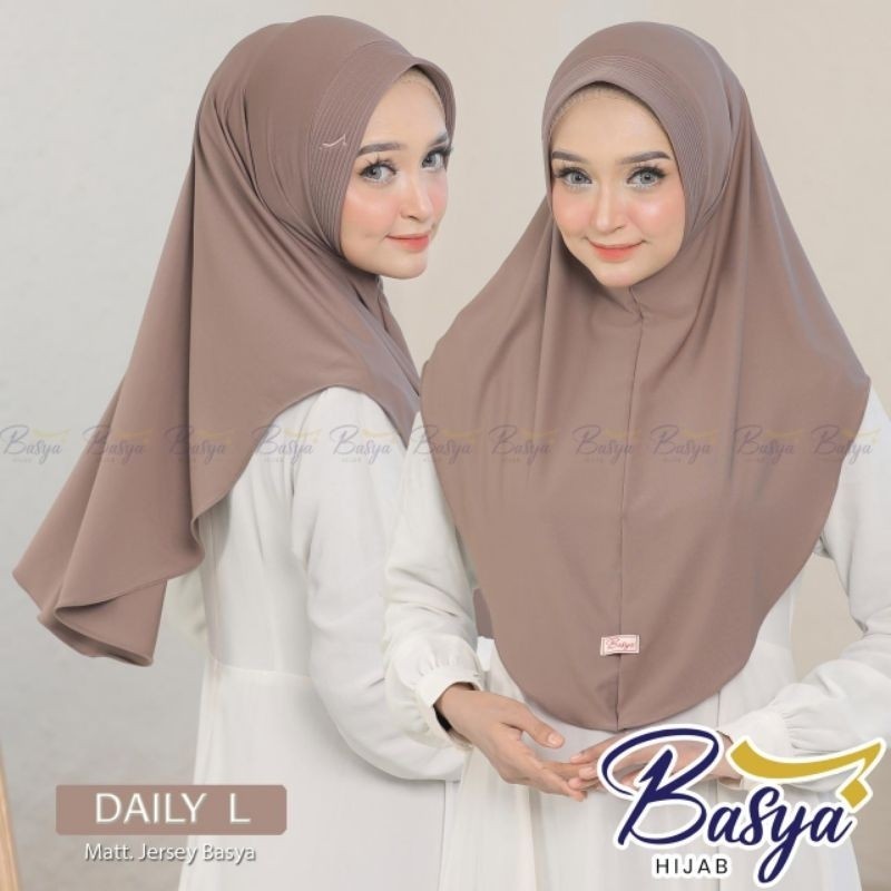Jual [BASYA] DAILY L-hijab instan pet oval-jilbab instan jersey barbara-bergo daily | Shopee ...