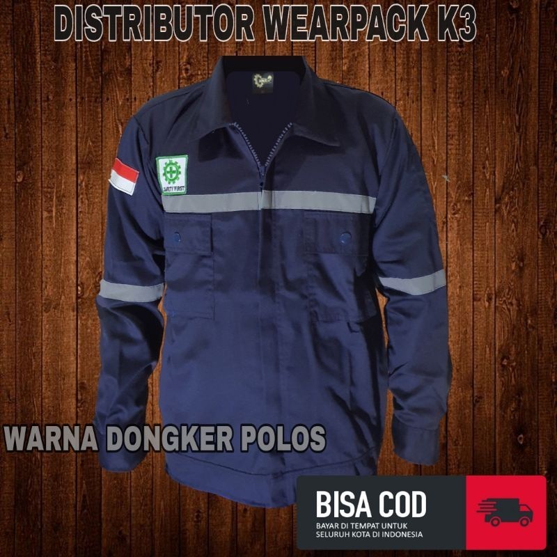 Jual Wearpack Safety Atasan /Dongker polos/Kemeja Safety/Baju Kerja ...