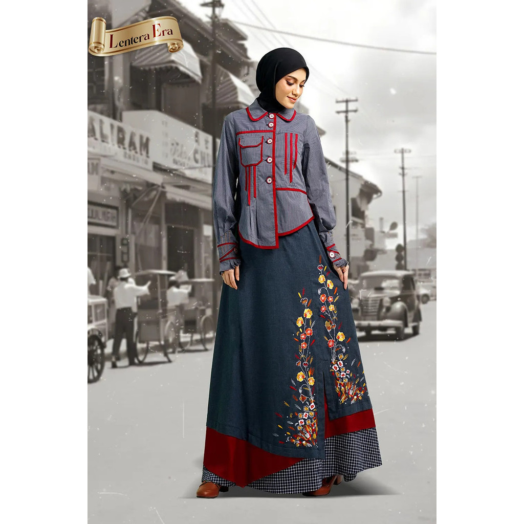 Jual TUNEECA Gamis Mestika - T-0724011 | Gamis Terbaru | Shopee Indonesia