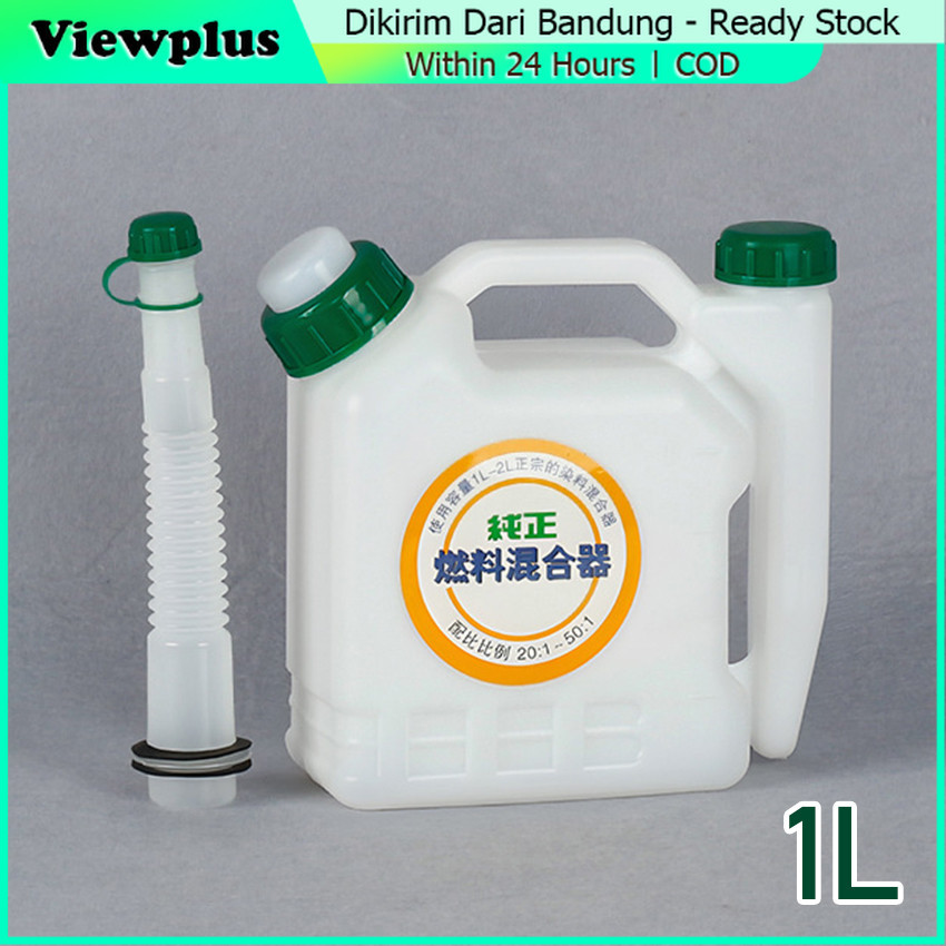 Jual 1000ml Botol Takaran Oli Samping Motor Vespa Mixing Bottle Oil ...