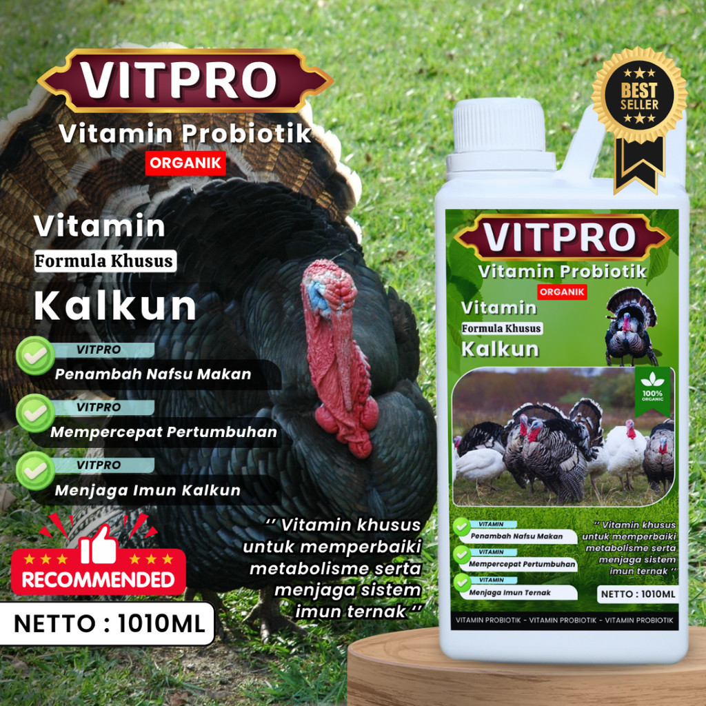 Jual VITPRO / VITAMIN TERNAK AYAM KALKUN / PENGGEMUK AYAM KALKUN TERNAK ...