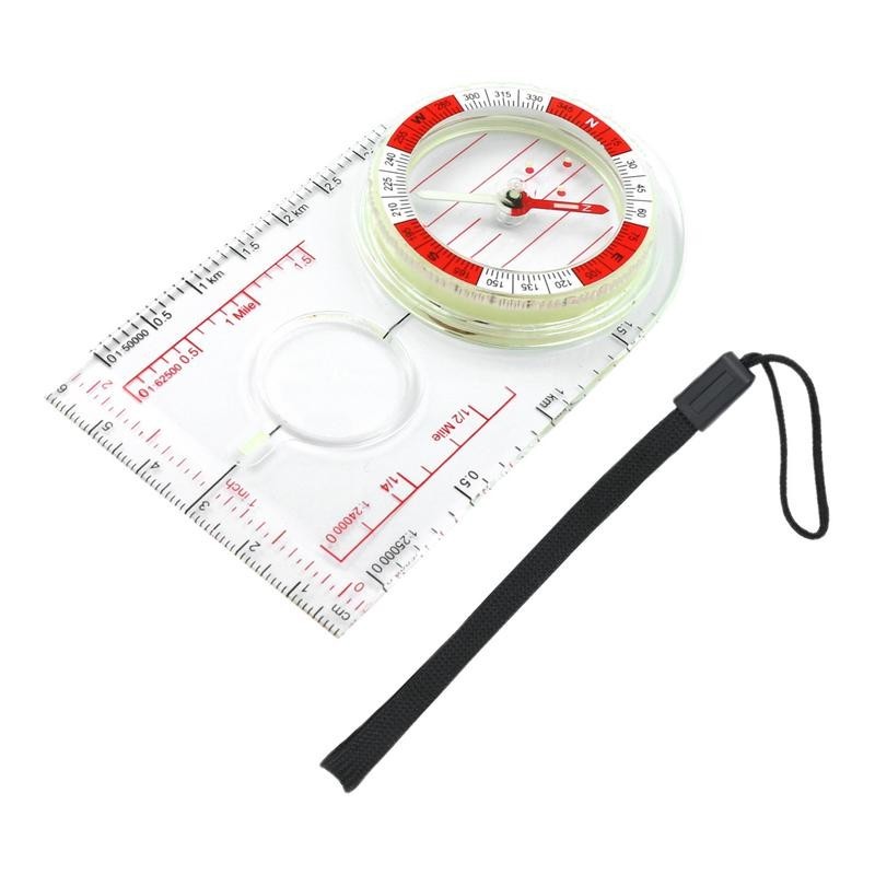 Jual Outdoor Compass Accurate Compass Map Ruler With Magnifying Glass ...