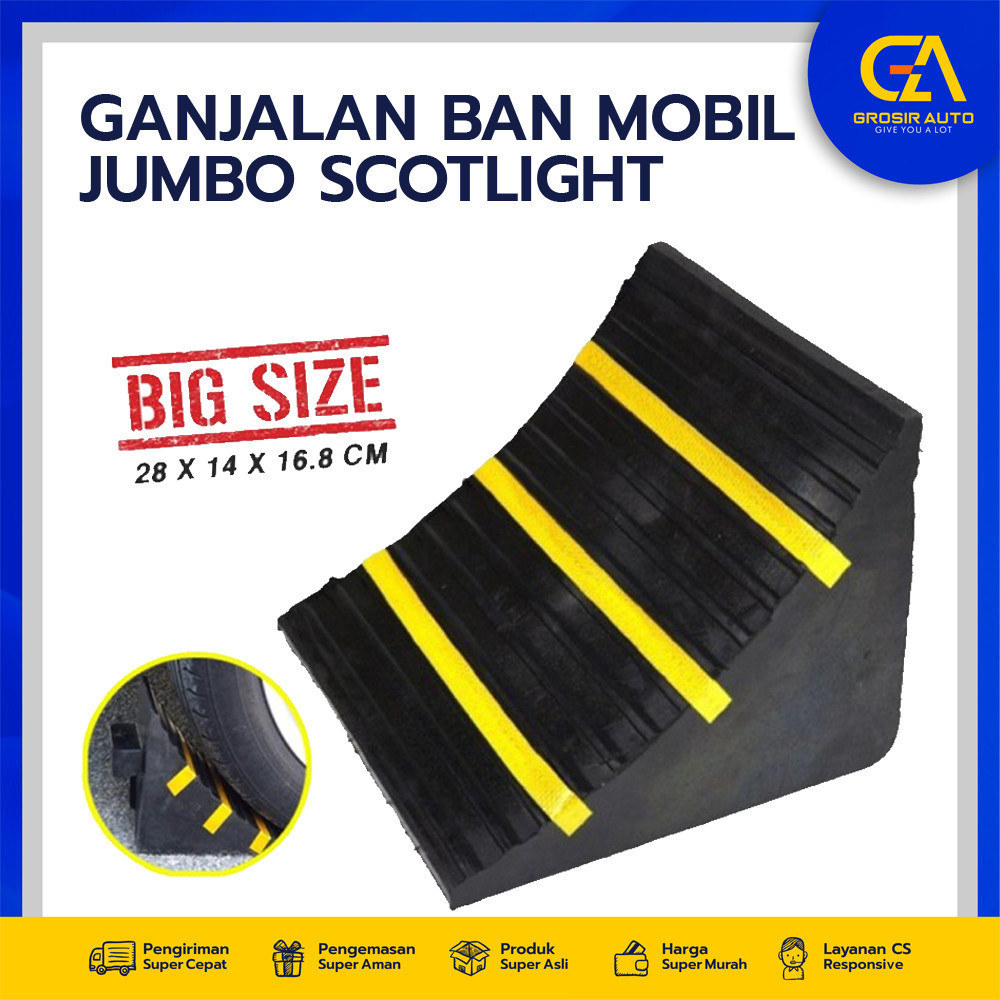 Jual Ganjalan Ban / Penahan Roda Ban Mobil Besar Truk Ukuran Besar ...