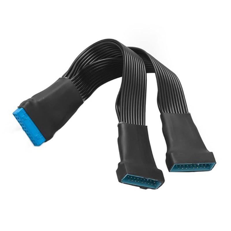 Jual Motherboard USB 3.0 19PIN Header 1To2 Extension Splitter Cable ...