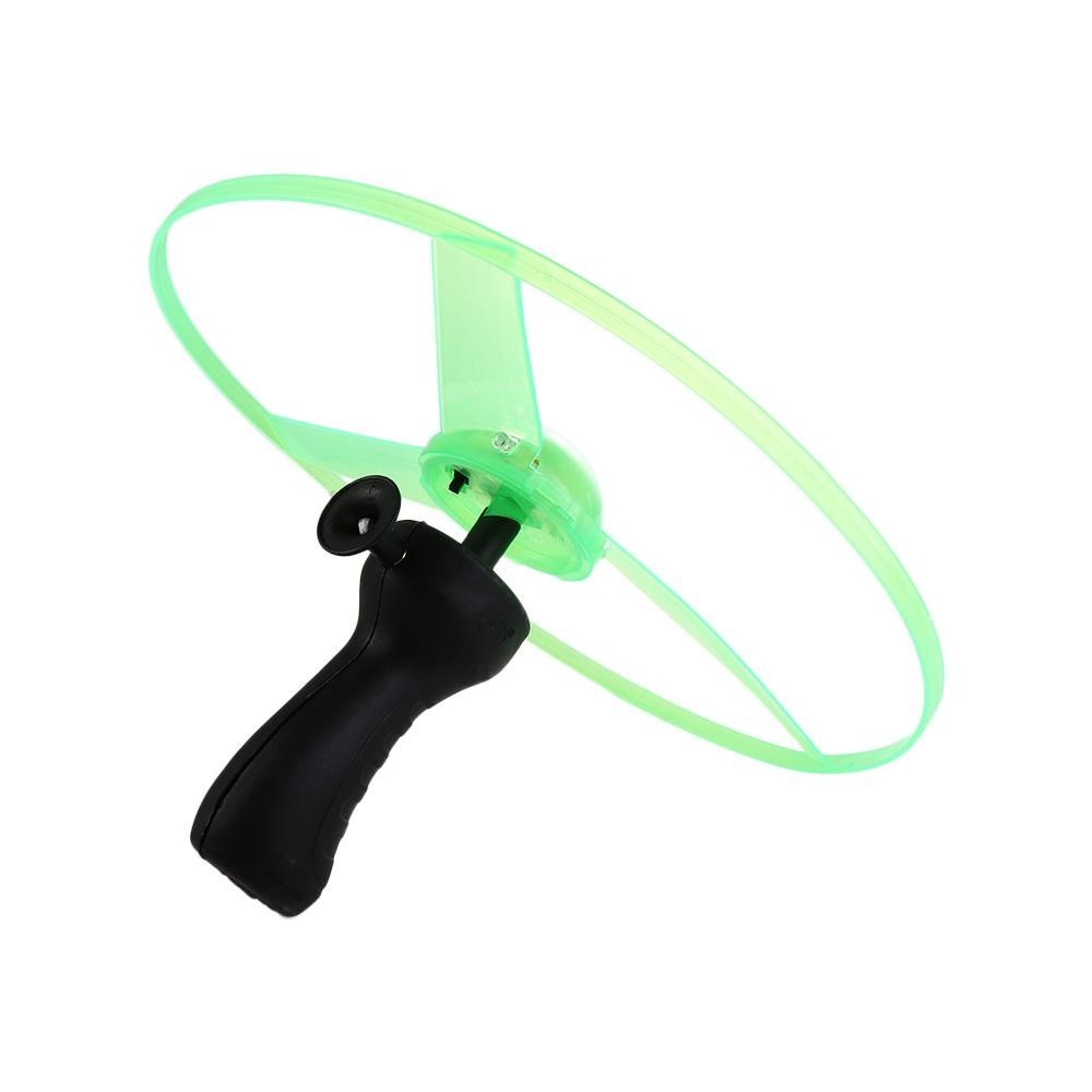Jual LED Lighting Flying Propeller Helicopter Toys Pull String Flying ...