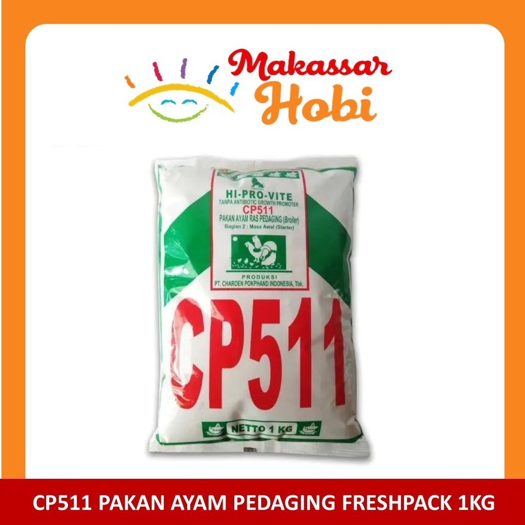 Jual Pakan Ayam CP511 Pur Voer Hi Pro Vite CP 511 Charoen Pokphand 1kg ...