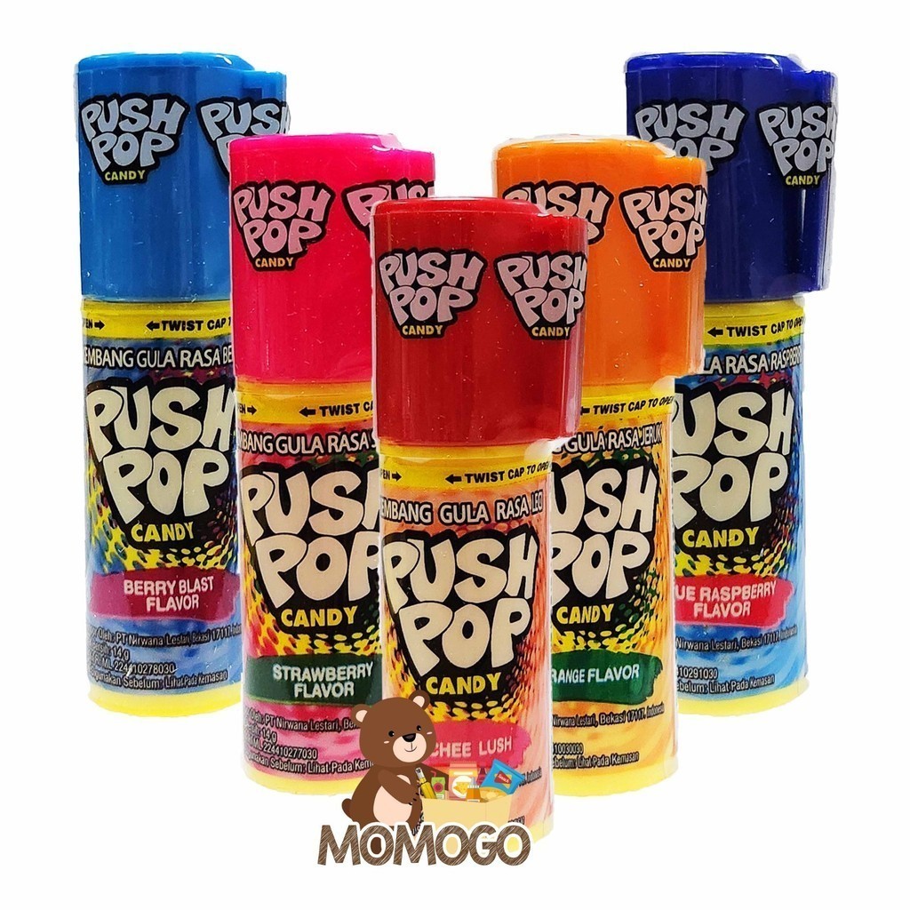 Jual PUSH POP CANDY ALL VARIANT 14GR | Shopee Indonesia