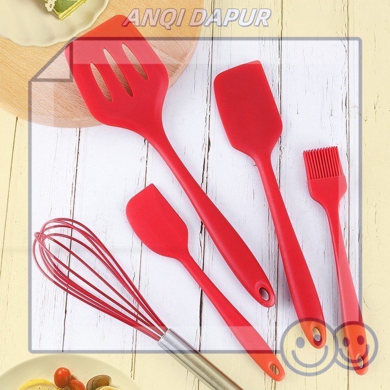 Jual [Pengiriman 24H] Spatula Set Peralatan Masak Sutil Silikon Non ...