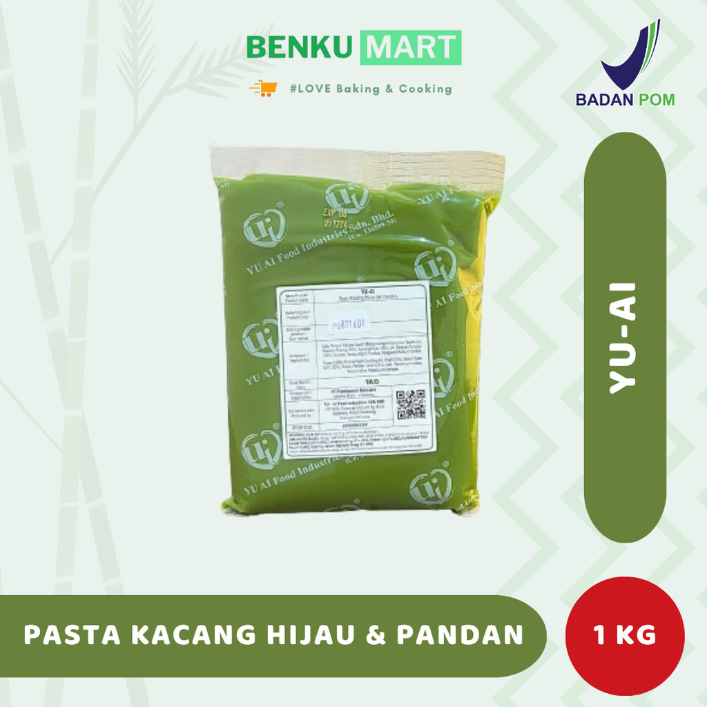 Jual Yu Ai Pandan Mung Bean Paste | Pasta Pandan Kacang Hijau 1 Kg ...