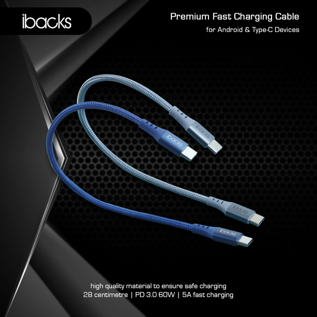 Jual Ibacks quick cable C to C 28cm | Shopee Indonesia