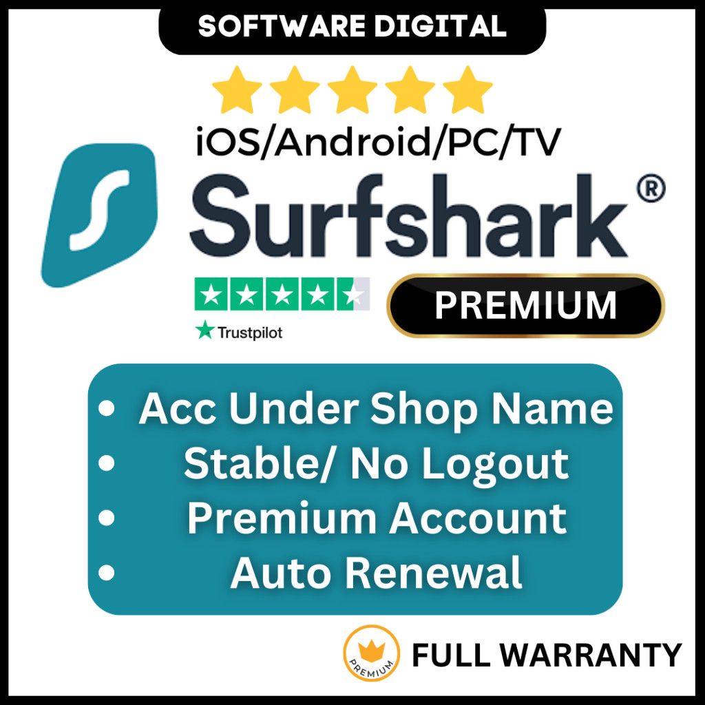 Jual Surf Shark Premium V P N - One Device | Lifetime warranty ...
