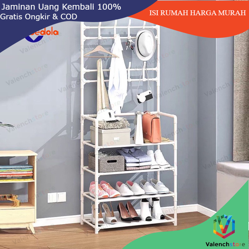 Jual stand hanger rak sepatu rak gantungan baju hanger tas topi / Rak ...