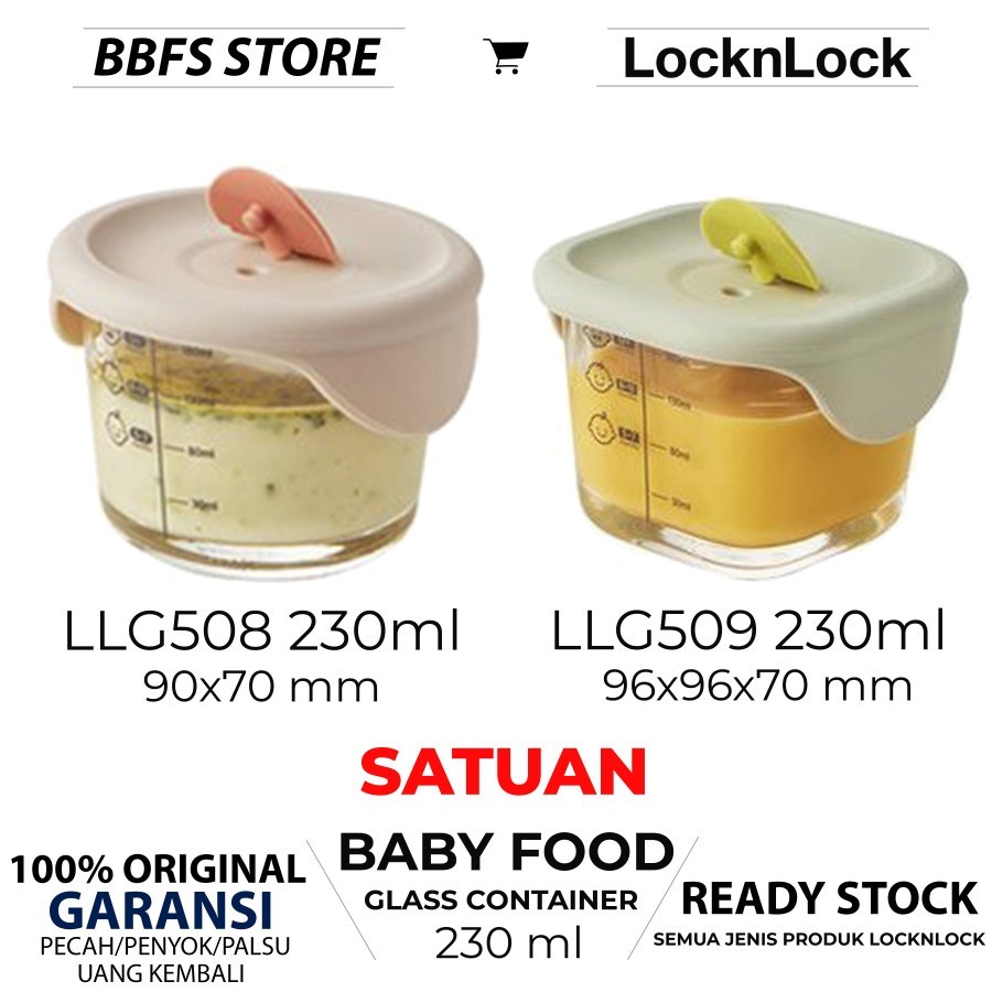 Jual Lock n Lock Baby Food Container MPASI Meal Container 170ml 230ml 260ml 280ml 355ml Oven ...