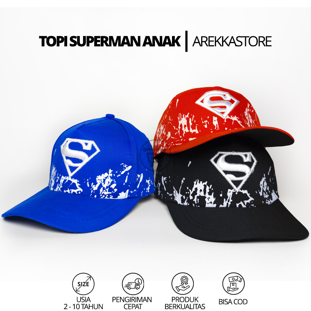Jual Topi Anak Baseball Model Superhero Pahlawan Laki Laki Usia 3 - 10 ...
