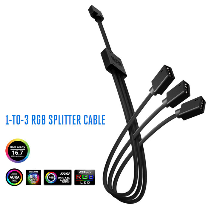 Jual Cooler Master 1 to 3 RGB Splitter Cable | Shopee Indonesia