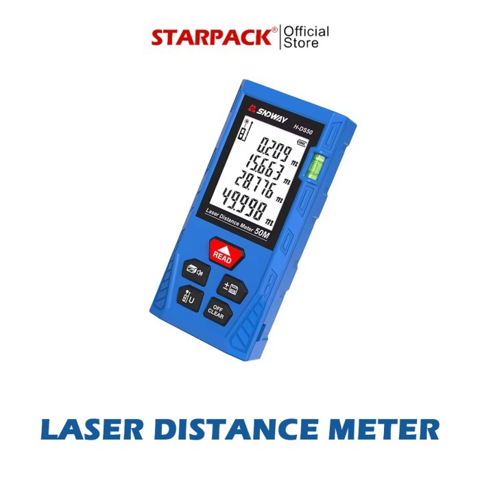 Jual SNDWAY Laser Distance Meter H-DS50 & HDS100 - Alat Ukur Jarak 50m ...