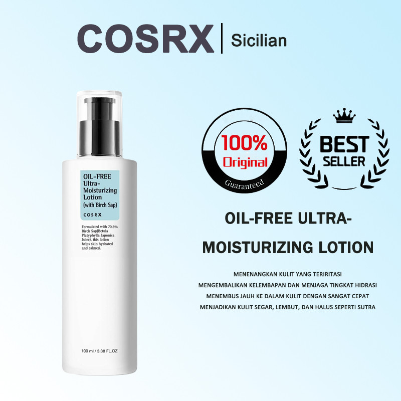 Jual COSRX Oil-free Ultra Moisturizing Lotion 100ML Birch Sap Hydrating ...