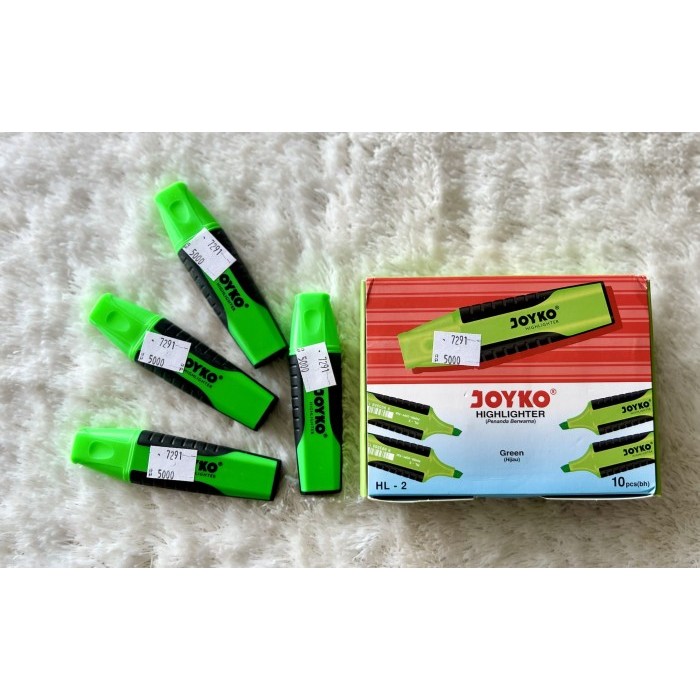 Jual STABILO/HIGHLIGHTER MERK JOYKO HI-1/5 HIJAU | Shopee Indonesia