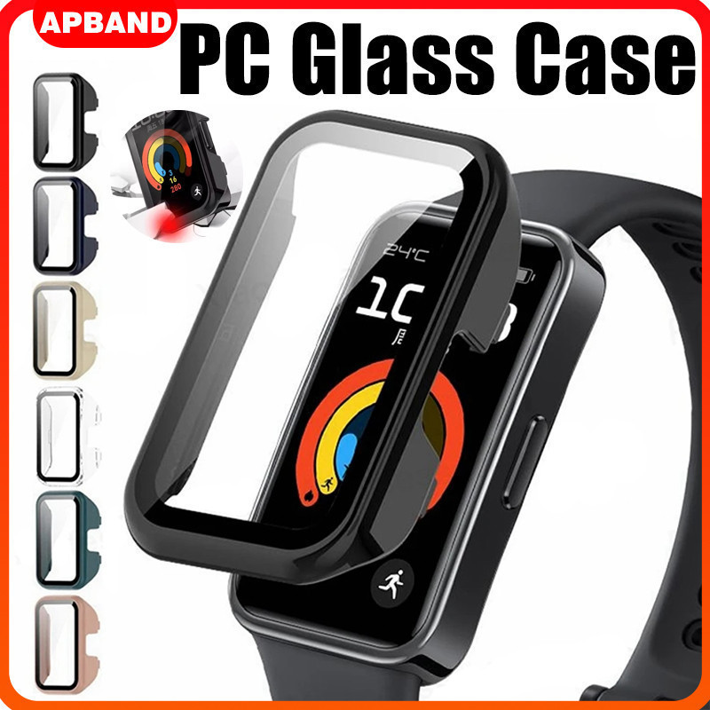 Jual Tempered Glass Pc Case For Huawei Band 10 9 8 NFC Screen Protector ...