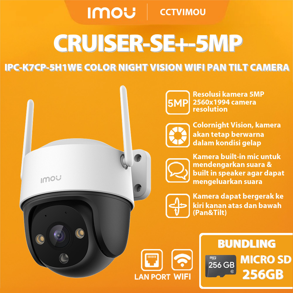 Jual IMOU CRUISER SE+ 5MP IPC-K7CP-5H1WE COLOR NIGHT VISION WIFI PAN ...