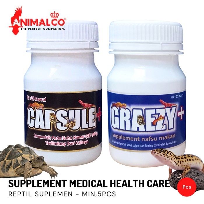 Jual VITAMIN REPTILE GRAEZY ECERAN KAPSUL SUPLEMEN MULTIVITAMIN OBAT ...