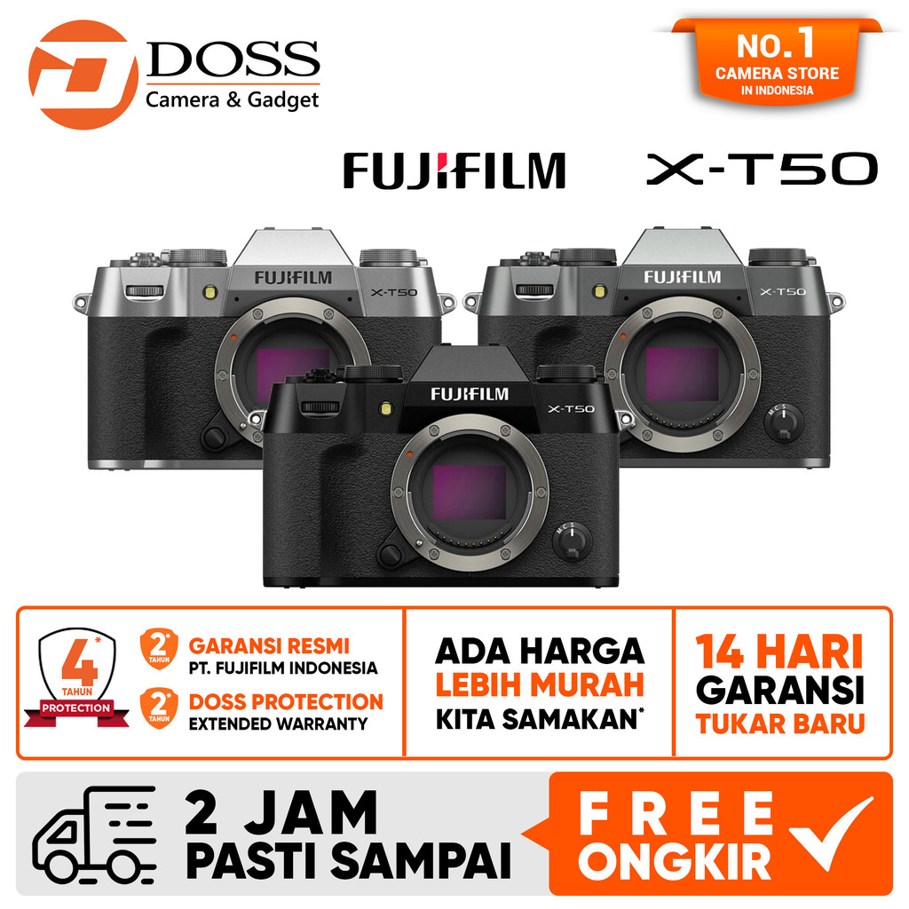 Jual Fujifilm XT50 Body Only Fuji X-T50 XT 50 Mirrorless Camera ...