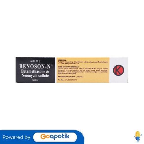 Jual Benoson N Cream Isi 15 Gram Tube | Shopee Indonesia