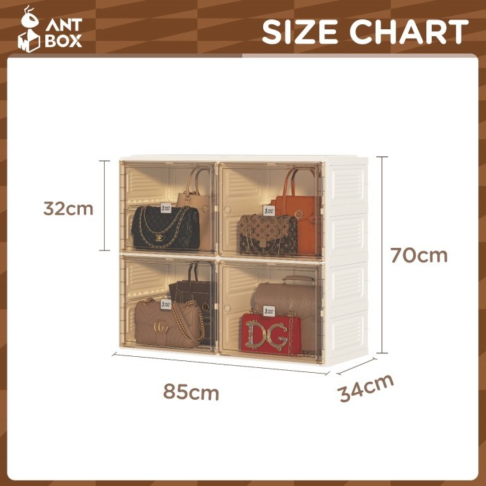 Jual ANTBOX Lemari Tas / Rak Tas / Rak Helm / Kabinet 4 - 10 Box ...