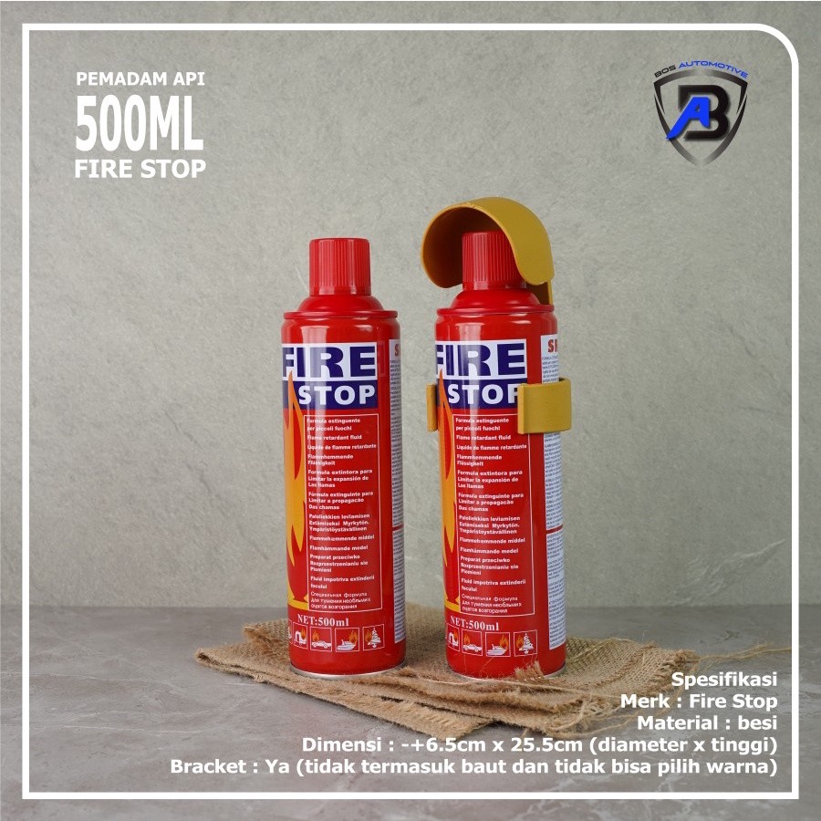 Jual ALAT PEMADAM API MINI APAR FIRE STOP MOBIL 500ml PROMO + BREKET ...