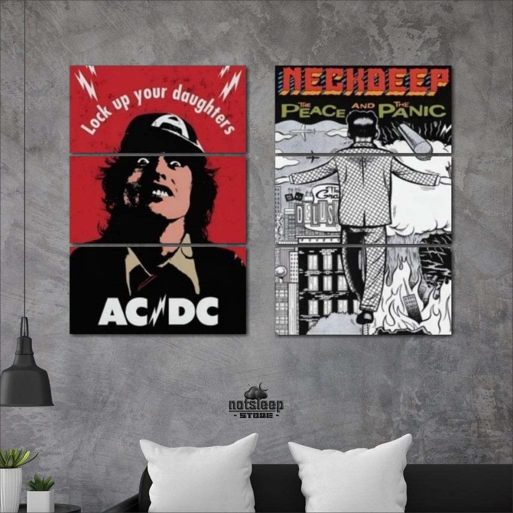 Jual Poster Kayu MDF 1 SET (3 Pcs) 15X30 Dekorasi Kamar Hiasan Dinding ...