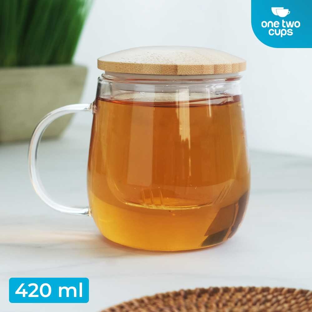 Jual One Two Cups Gelas Cangkir Teh Tea Cup Mug with Infuser Filter ...