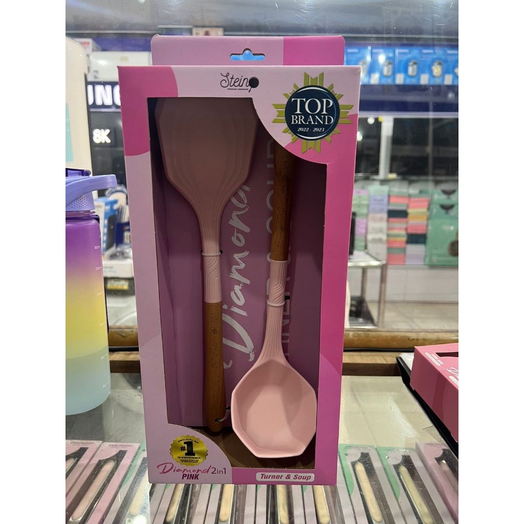 Jual Steincookware Stein Diamond Spatula Set 2 IN 1 - Diamond Turner ...