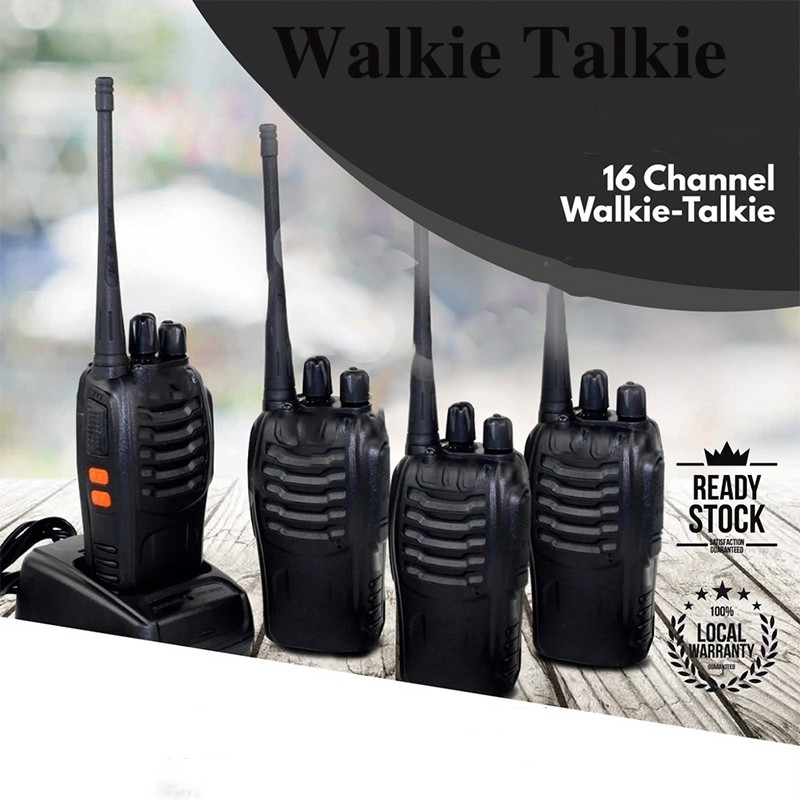 Jual HT Handy Talky Radio Set Walkie Talkie 888S Waterproof Portable ...