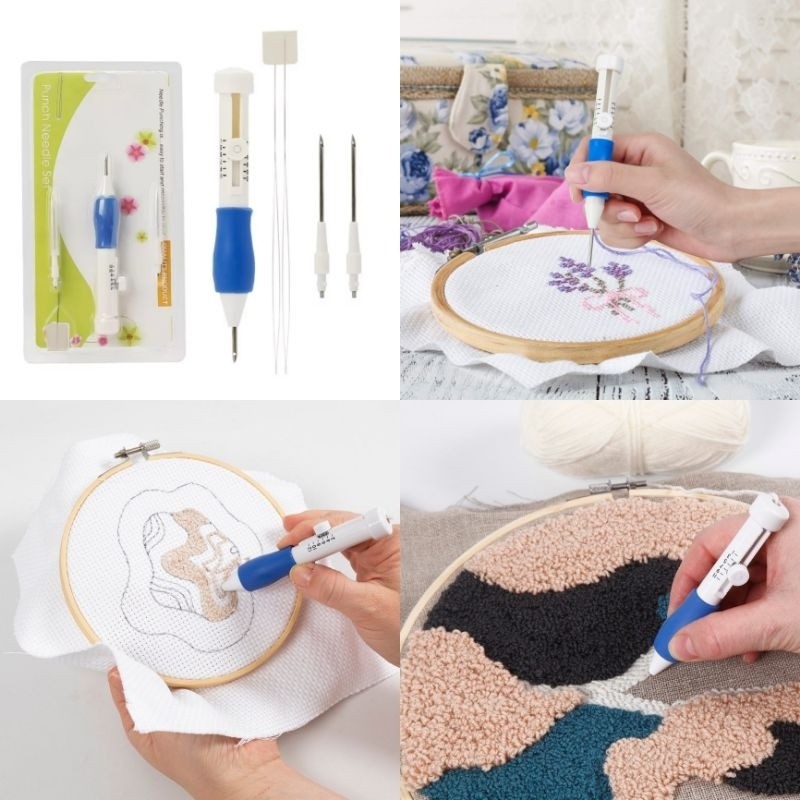 Jual HH Punch Needle Set 6 Pcs Alat Menyulam Bordir Strimin Embroidery ...