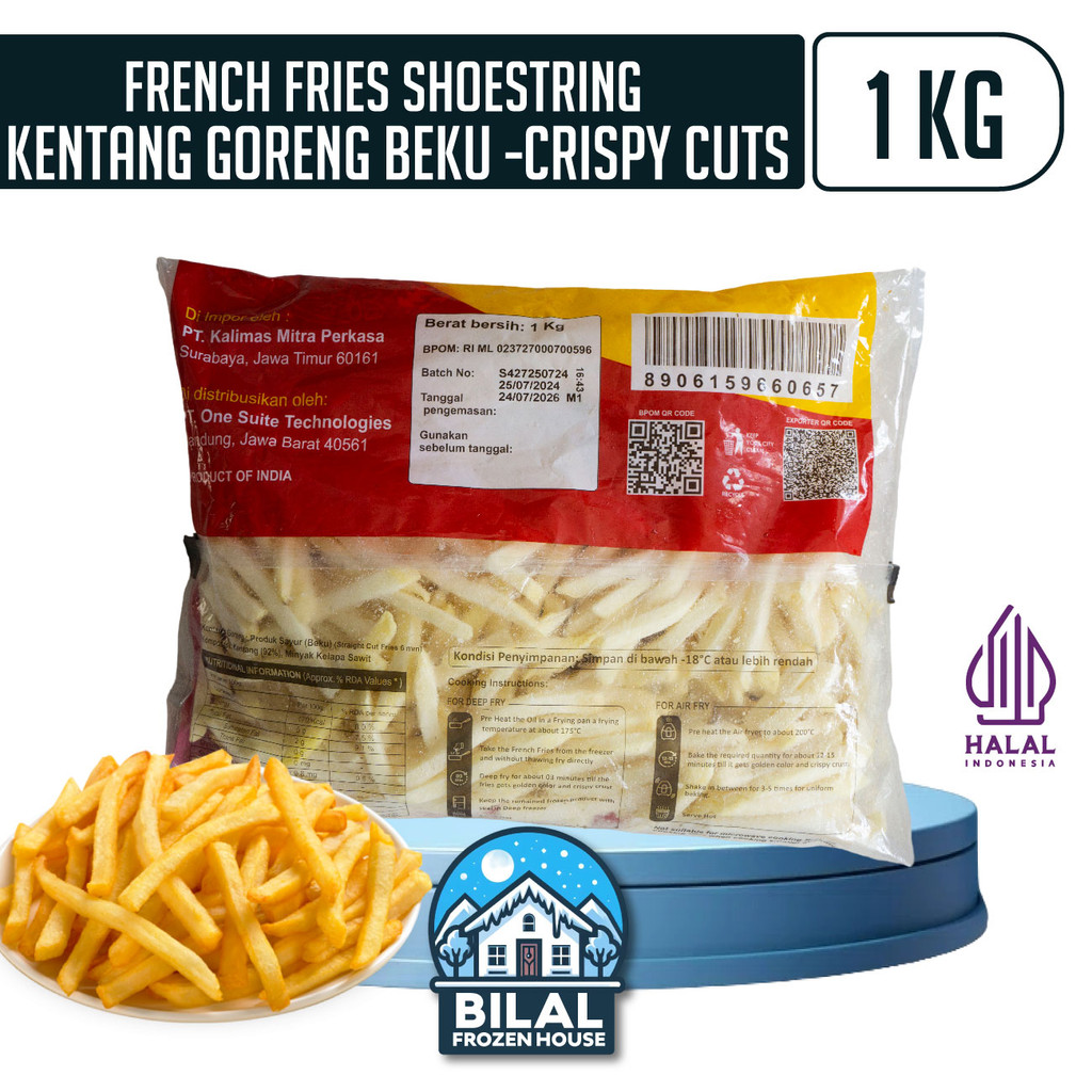 Jual Kentang French Fries 1kg (Crispy Cut) | Shopee Indonesia