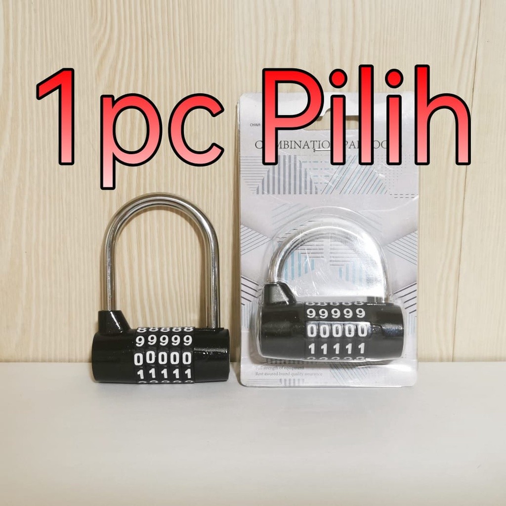 Jual Gembok sepeda dan motor 5 angka digit nomor | Shopee Indonesia