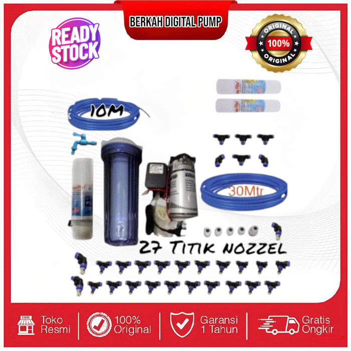Jual Paket Misting mesin Kabut Embun, 27 titik Mist Nozzle Titik Mesin ...